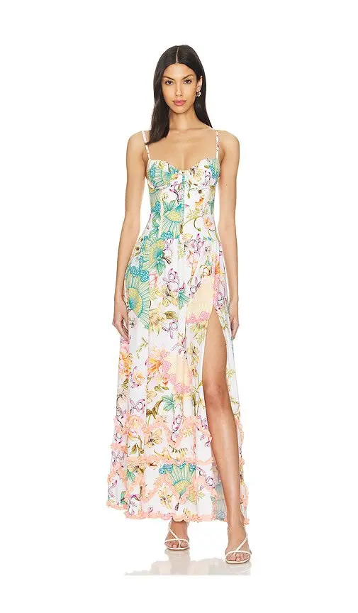 Agua Bendita X Revolve Lana Maxi Dress In . Also - Green