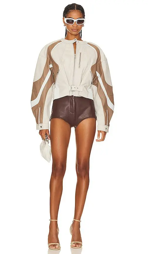 LAMARQUE Leather Short - Chocolate