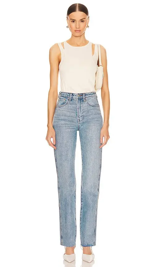 GRLFRND Sara Super High Rise Straight Jeans