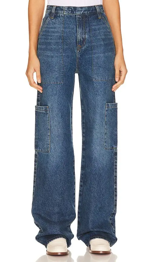 GRLFRND Elyse Trouser Cargo Jeans - Blue