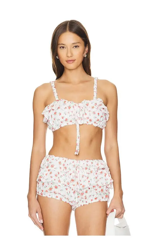 For Love & Lemons Gidget Top - Red