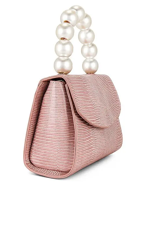 OLGA BERG Peta Pearl Handle Bag - Blush