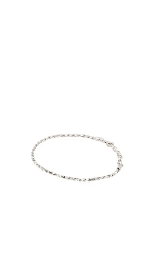 SERGE DENIMES Rope Bracelet - Metallic Silver