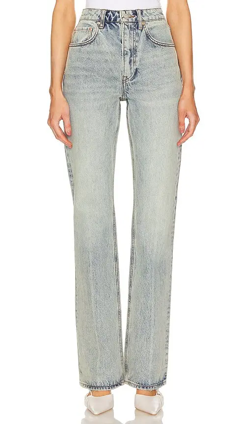 GRLFRND Melanie High Rise Boot Cut Jeans - Blue