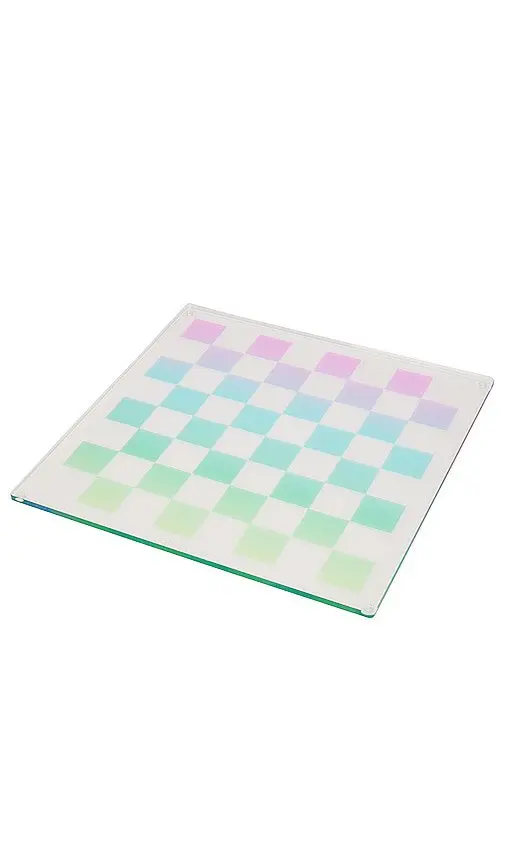 SUNNYLIFE Ombre Lucite Chess & Checkers