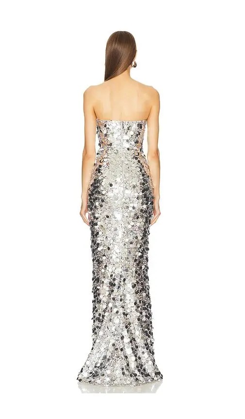 BRONX BANCO Farah Strapless Gown