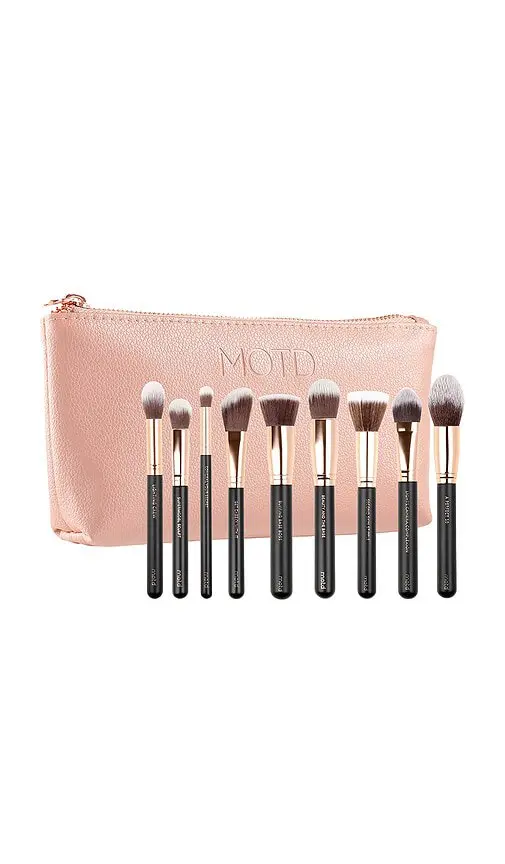 M.O.T.D. COSMETICS Pro Face Makeup Brush Set - Black