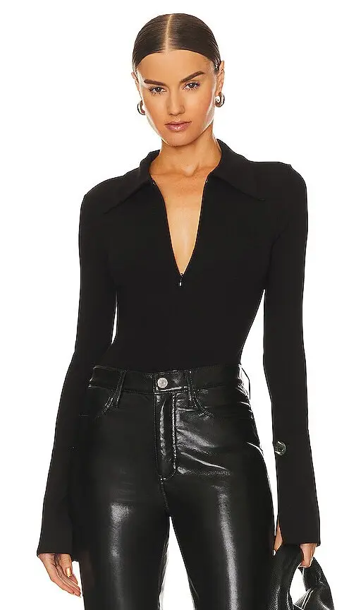 THE LINE BY K Kili Bodysuit - Black