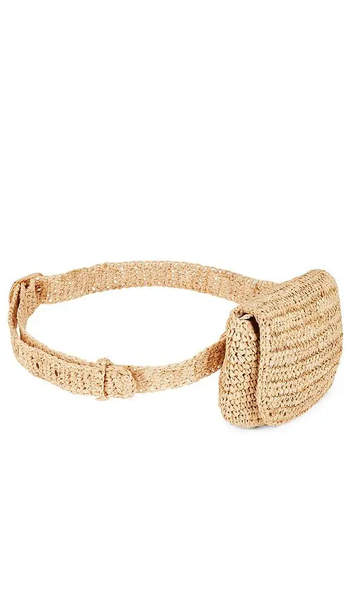 Hat Attack Straw Belt Bag