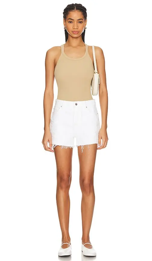 GRLFRND Eliana High Rise Cut Off Denim Shorts