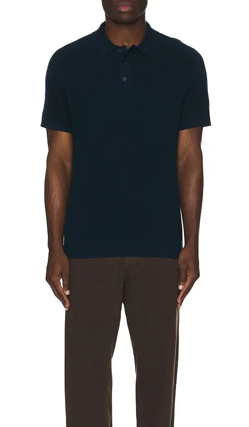 Onia Cotton Textured Knit Polo In . Also