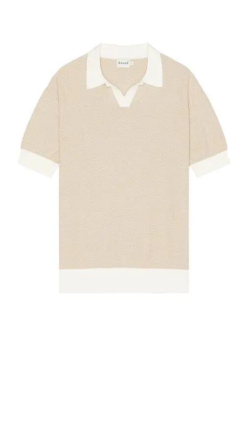 BOUND Texture Knit Polo In . Also