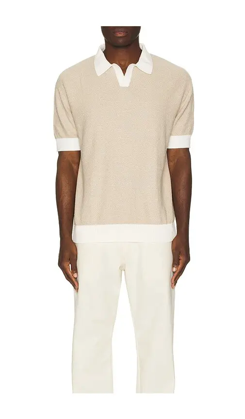 BOUND Texture Knit Polo In . Also