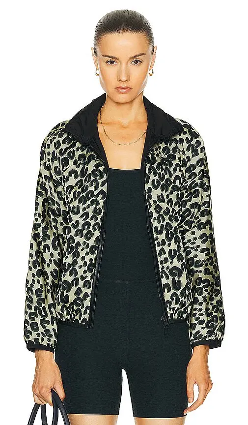 FWRD RENEW Louis Vuitton Leopard Nylon Jacket