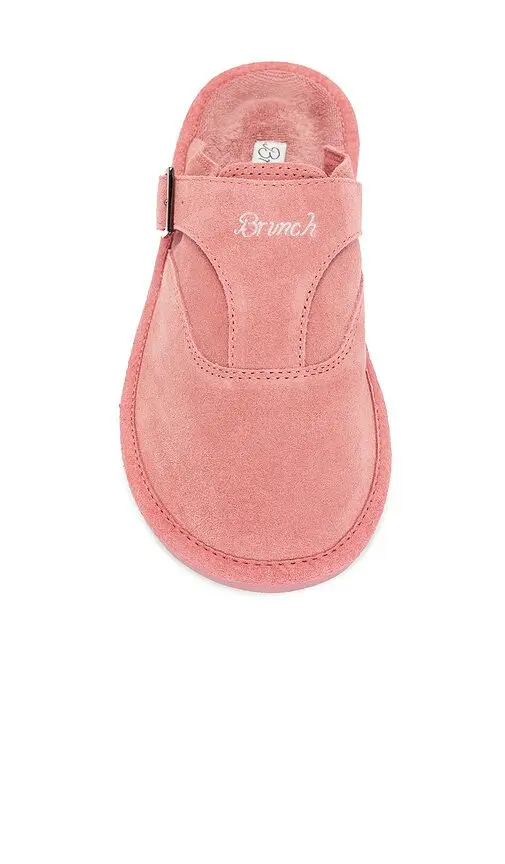 BRUNCH Amour Suede Mules - Pink
