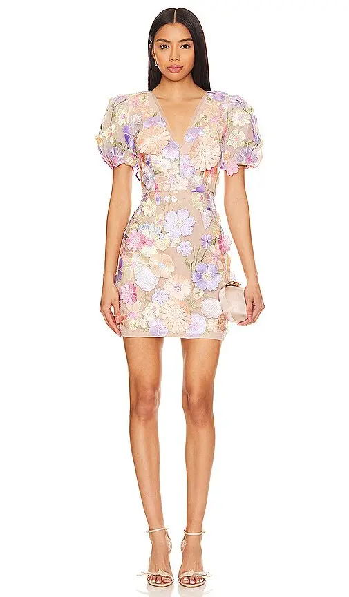 ELLIATT Anthea Floral Embellished Dress