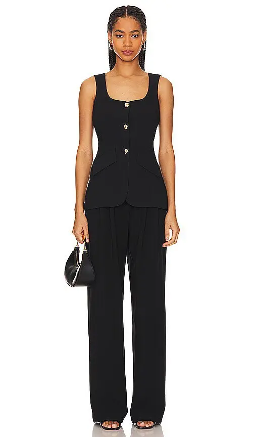 Amanda Uprichard Kya Top - Black