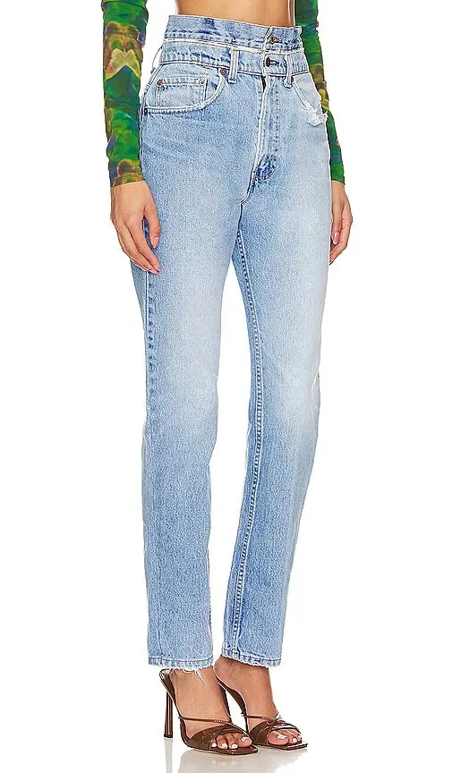 ALIGRACE Vintage Double Waist Jeans
