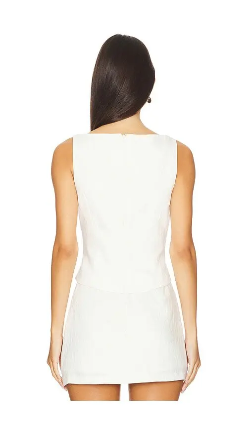 Amanda Uprichard Ines Top - Ivory