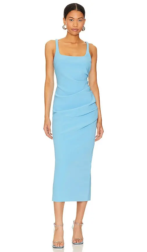 Bec & Bridge Karina Tuck Midi Dress In Tropez
