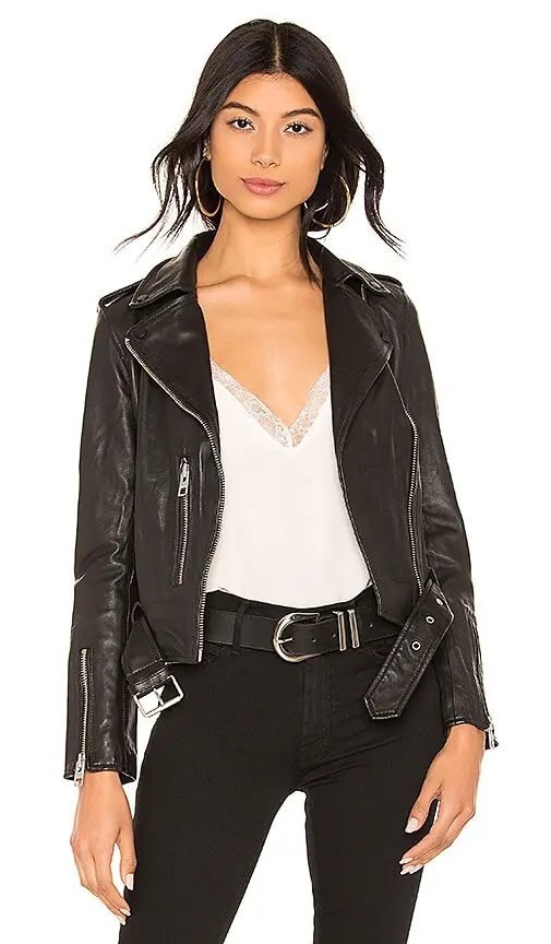 ALLSAINTS Balfern Leather Biker Jacket - Black