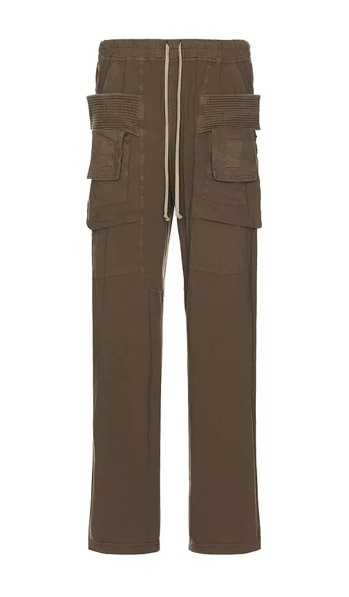 Rick Owens Creatch Cargo Drawstring Pants In . Also - Grey