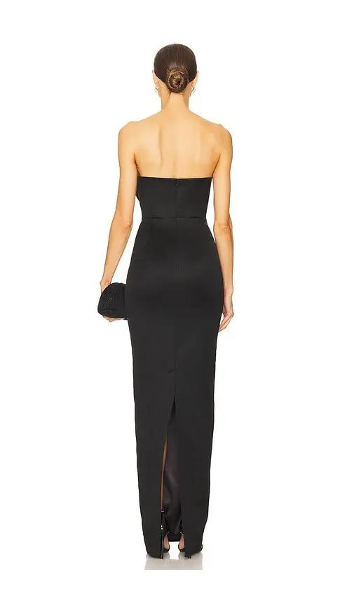 SAU LEE Esther Gown - Black