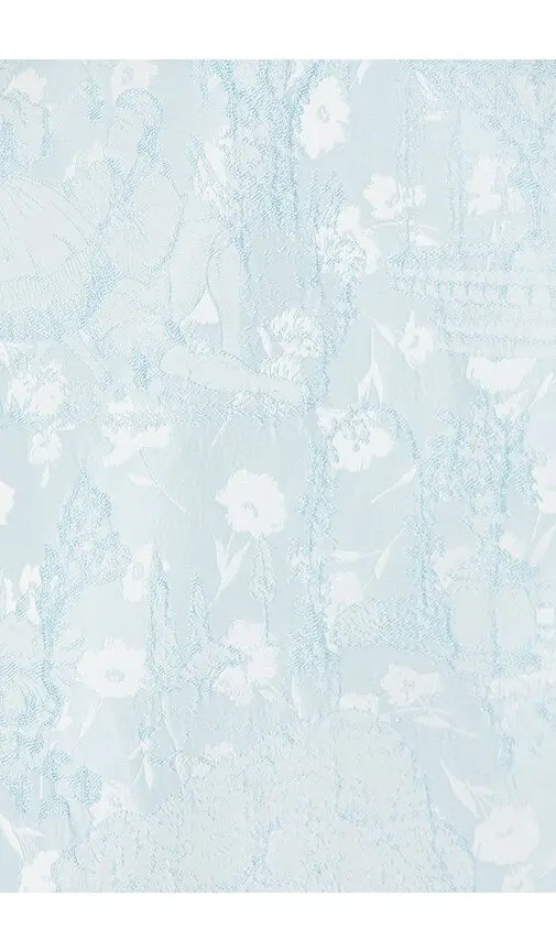 Amanda Uprichard Jacquard Strapless Dress - Blue