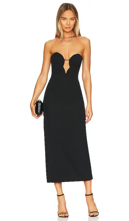 Bardot Eleni Midi Dress - Black