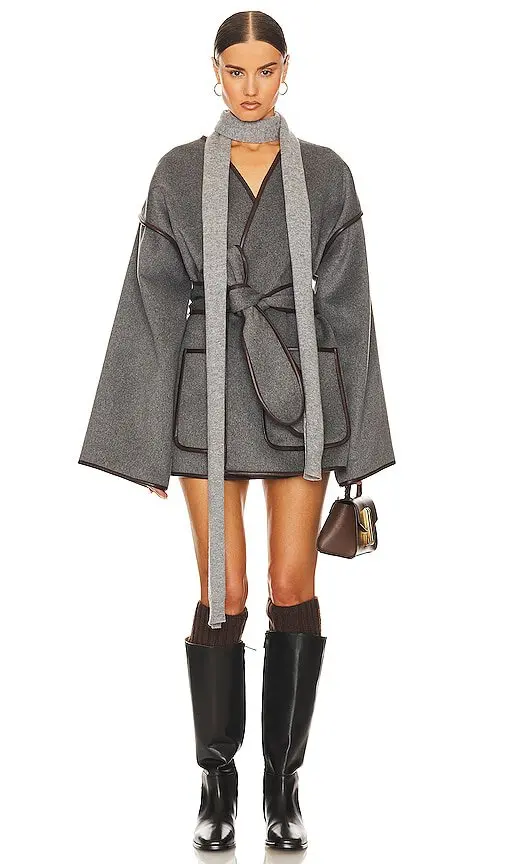 HELSA Wool Blend Blanket Coat
