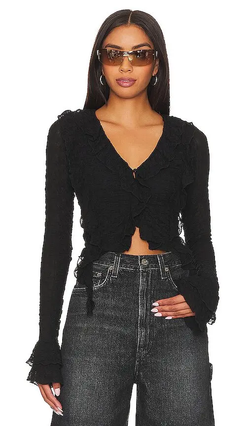MORE TO COME Lennox Top - Black