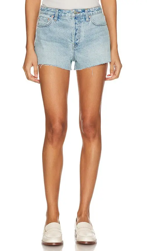 GRLFRND Cindy High Rise Cut Off Shorts