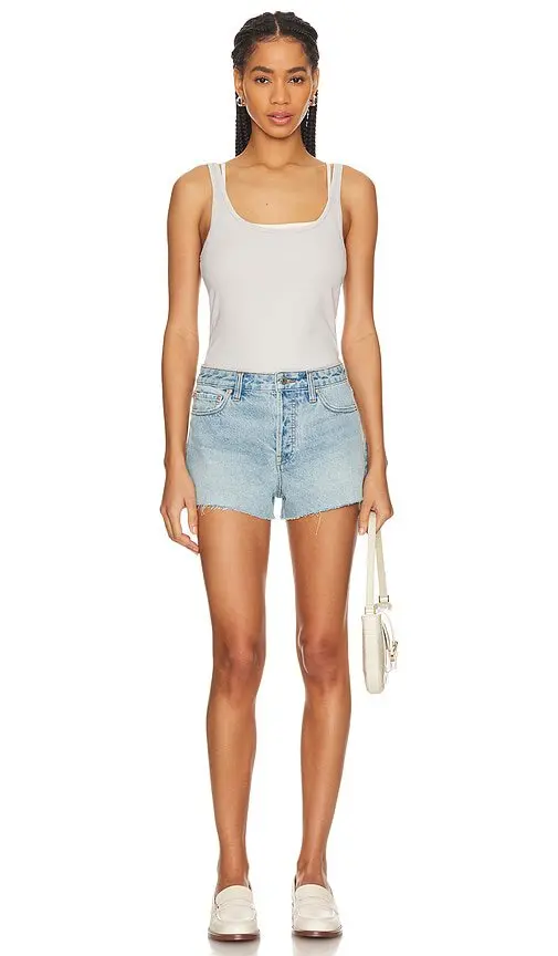GRLFRND Cindy High Rise Cut Off Shorts