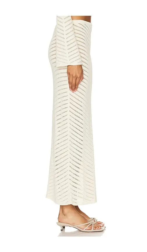 Devon Windsor Rafaella Crochet Knit Maxi Skirt