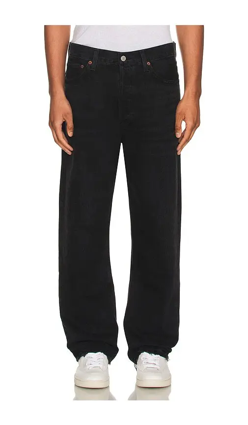 AGOLDE 90's Straight Leg Jeans - Black