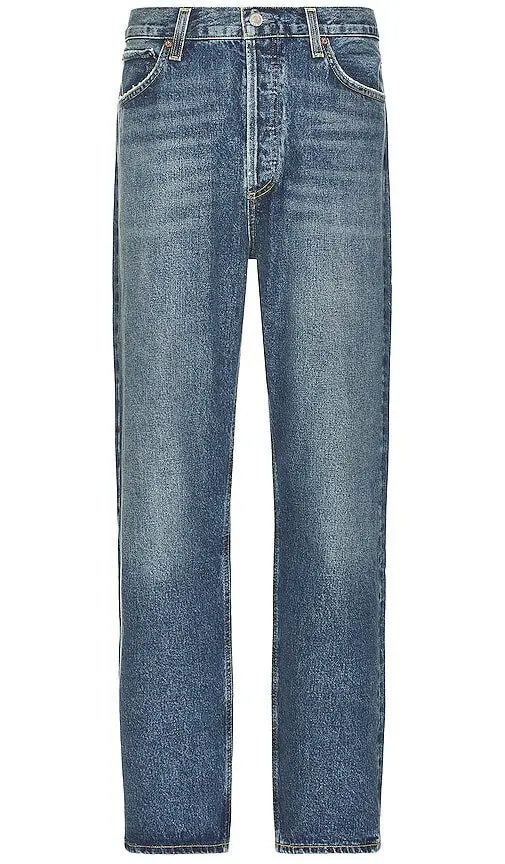 AGOLDE 90's Straight Leg Jeans In Medium Wash Denim
