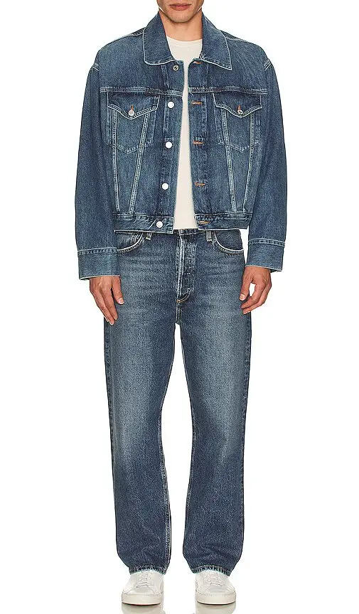 AGOLDE 90's Straight Leg Jeans In Medium Wash Denim