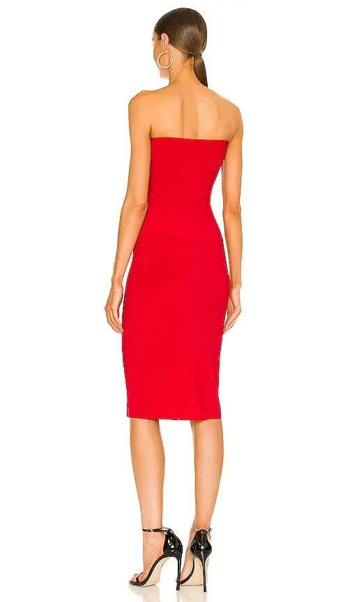 Norma Kamali Strapless Knee-length Dress