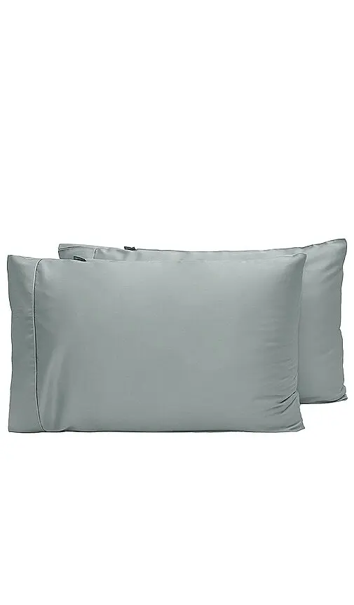 ETTITUDE Standard Signature Sateen Pillowcase Set - Sage