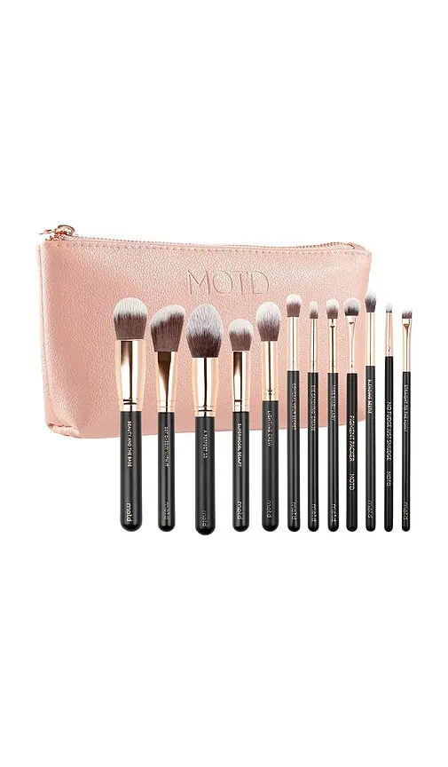 M.O.T.D. COSMETICS Lux Vegan Makeup Brush Set - Black