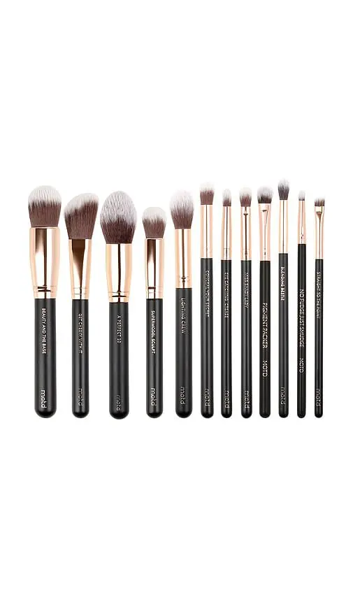 M.O.T.D. COSMETICS Lux Vegan Makeup Brush Set - Black