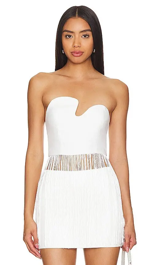 Amanda Uprichard X Revolve Puzzle Strapless Top