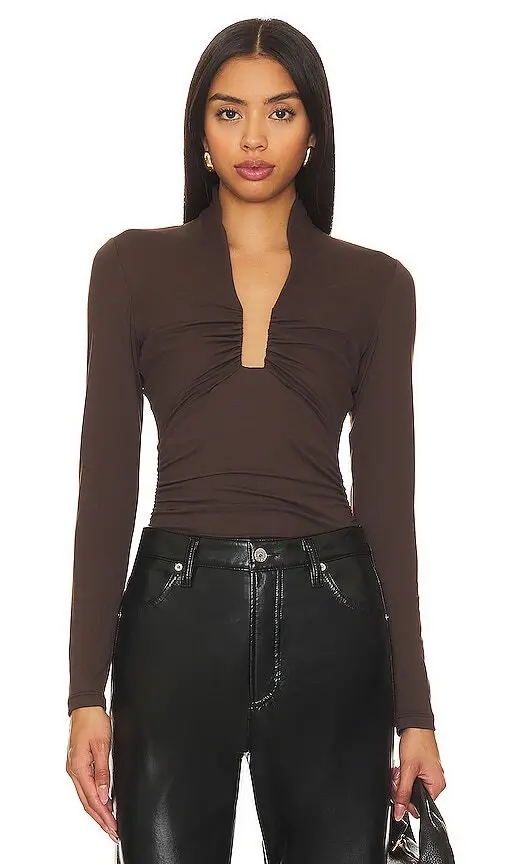 Susana Monaco Square Wire Gathered Top