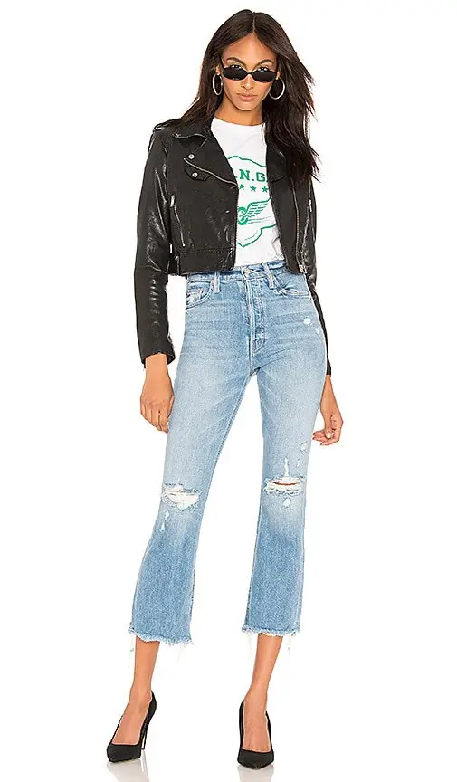 LAMARQUE Ciara Leather Biker Jacket - Black
