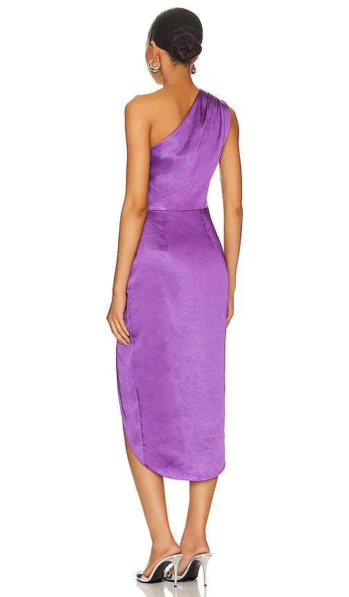 ELLIATT Cassini One-shoulder Ruched Dress - Purple