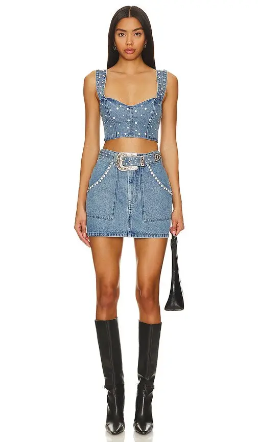 Show Me Your Mumu Shania Embellished Top