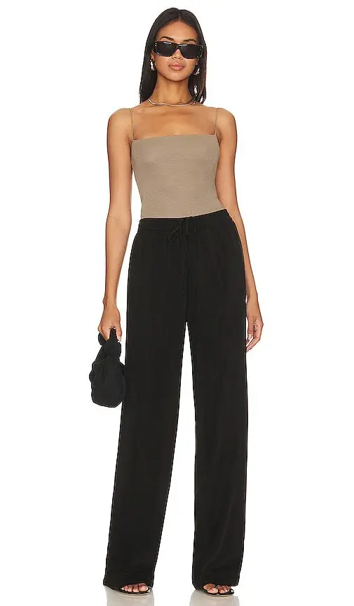 Enza Costa Essential Strappy Tank - Beige