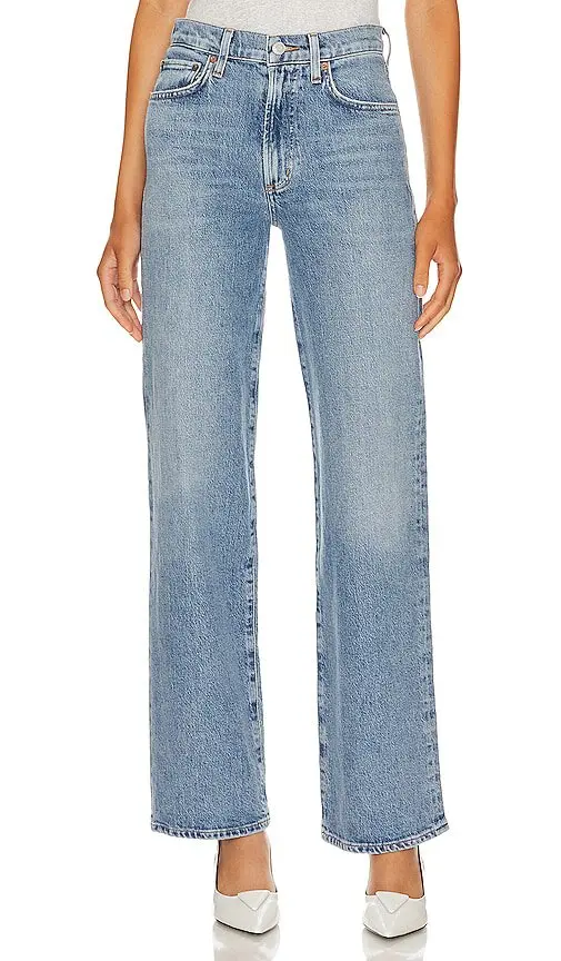AGOLDE Harper Mid Rise Relaxed Straight Jeans