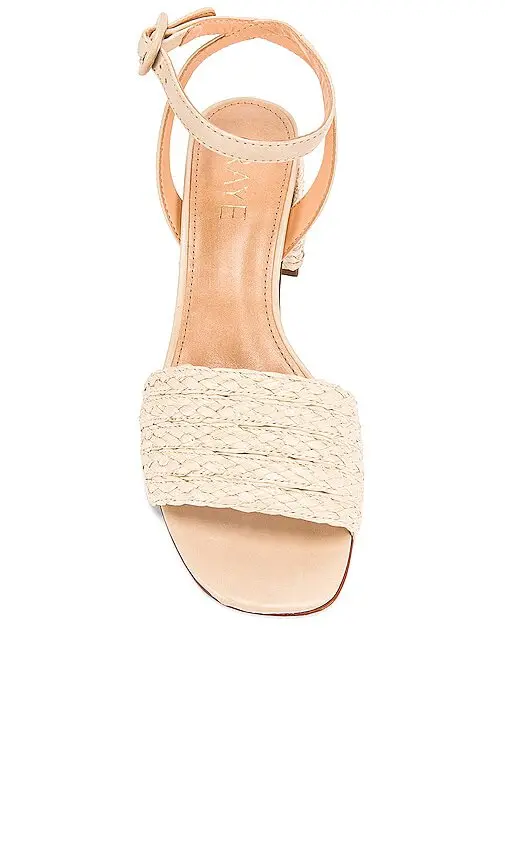 Raye Nava Woven Raffia Block Heel Sandals