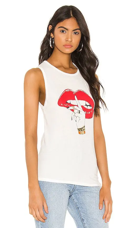 Lauren Moshi Ashlin Graphic Tank